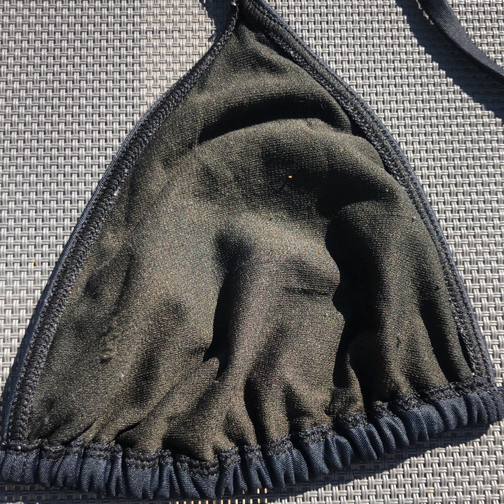 2000s Water Girl String Triangle Bikini Top - Gem